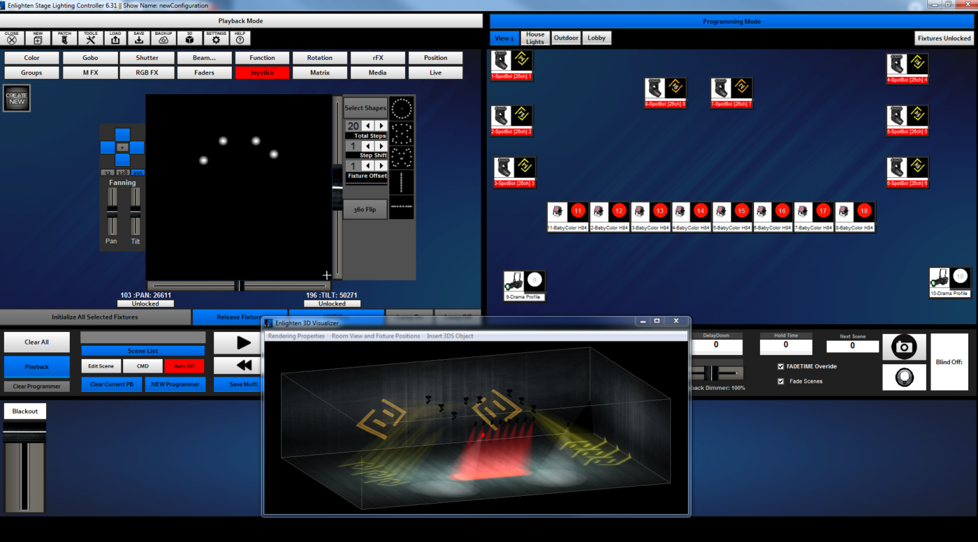Enlighten DMX software – Mega Control Solutions